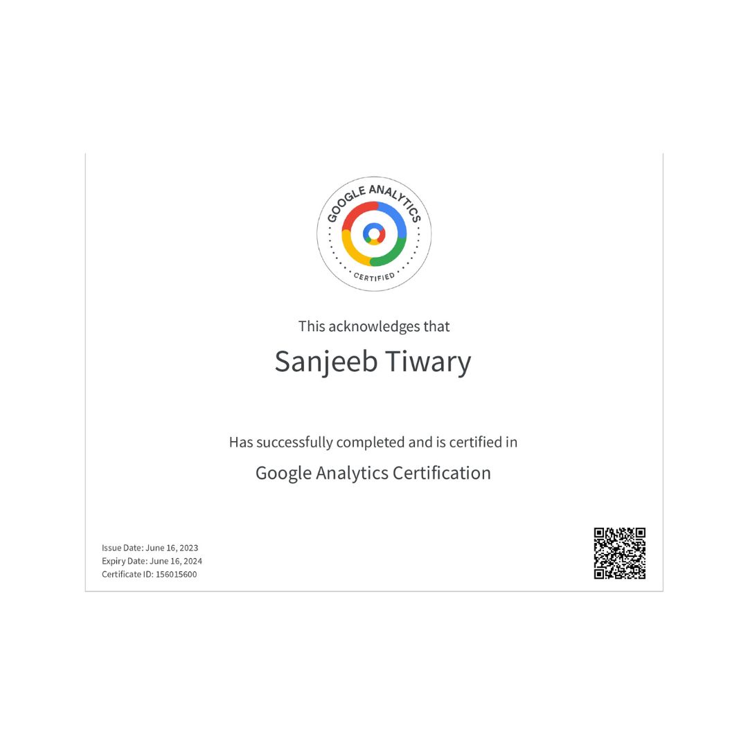 Sanjeeb Tiwary Licenses & Certifications